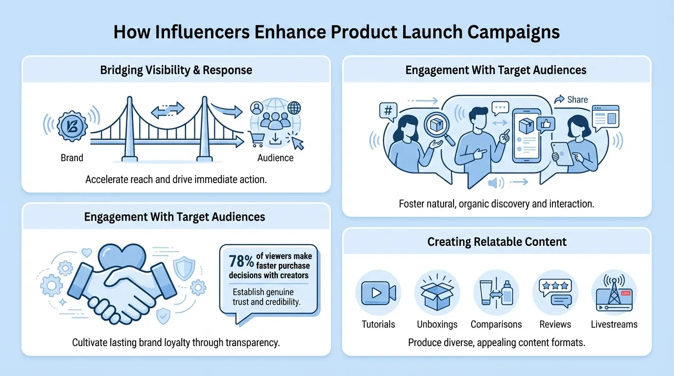 How Influencer Marketing Strengthens Product Launch Campaigns - MediaOne